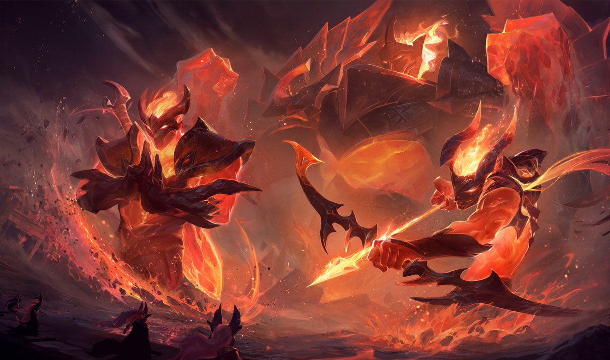 LoL skin 】 Galio Hỏa Ngục / Liên Minh Huyền Thoại Trang phục / phục ...