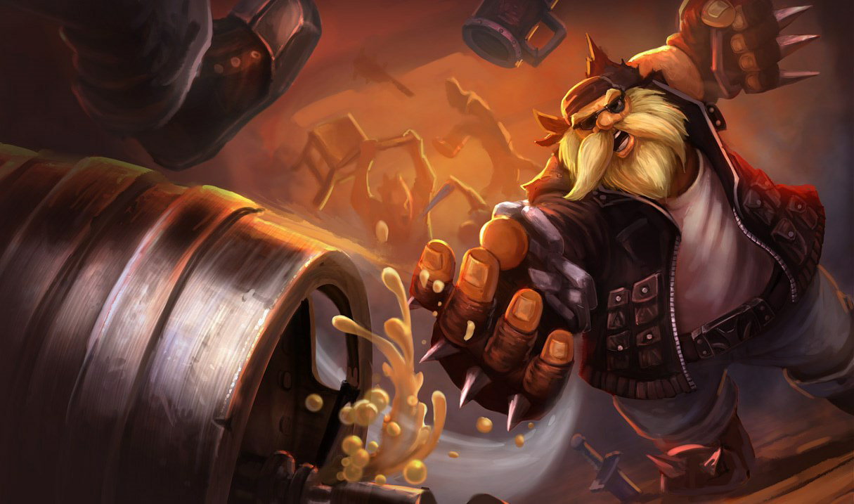 Lol Skin 】 哈雷酒王 古拉格斯 英雄聯盟 新造型預覽 造型 影片 古拉格斯