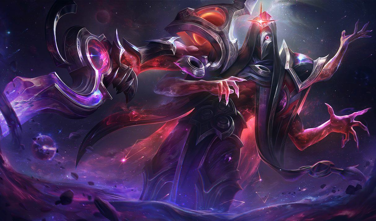 LoL skin Dark Cosmic Erasure Jhin / League of Legends Skins & Chromas ...