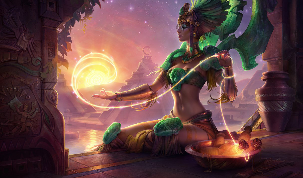 LoL skin 】 Sonnengöttin Karma / League of Legends Skin Galerie / video ...