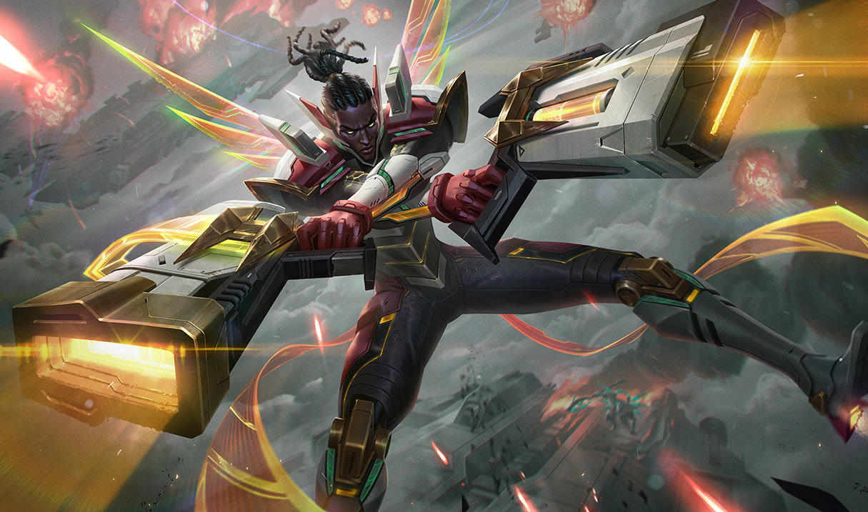 LoL skin 】 Lucian Hiệp Sĩ Xạ Kích / Liên Minh Huyền Thoại Trang phục ...