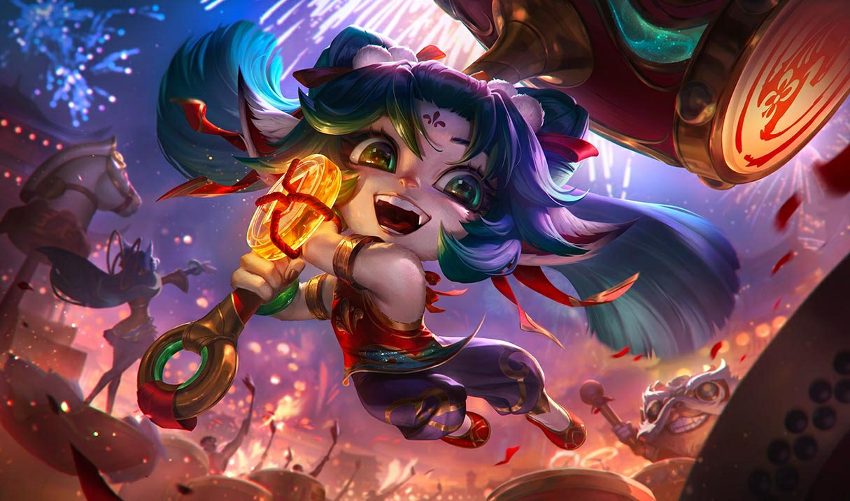 LoL skin 】 Poppy Pháo Hoa / Liên Minh Huyền Thoại Trang phục / phục ...