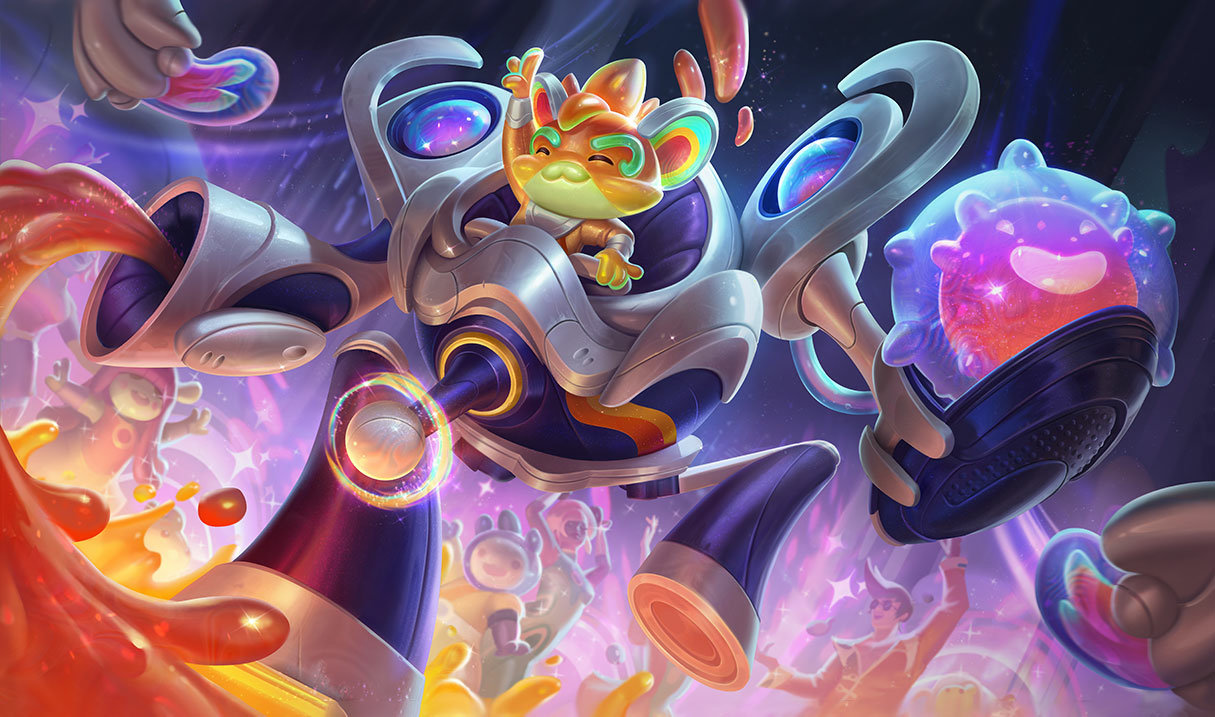 LoL skin 】 Rumble Embalos no Espaço / League of Legends Galeria de Skin ...