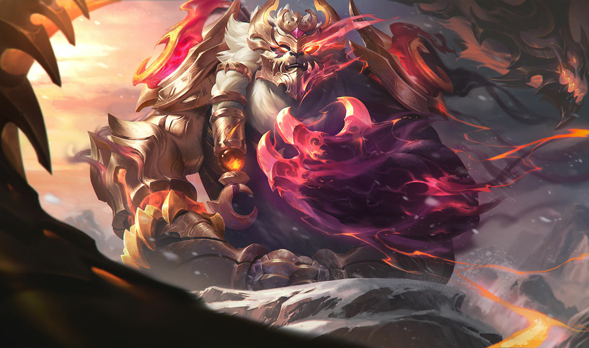 LoL skin 】 Volibear Dragão da Dualidade de Prestígio / League of ...