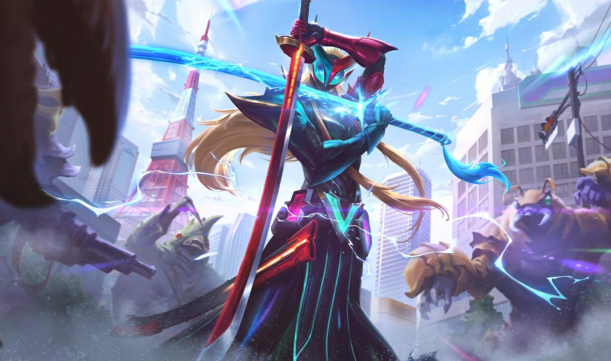 LoL skin 】 Yone Justiça Mascarada / League of Legends Galeria de Skin ...